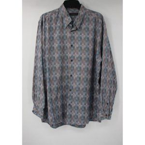 Jhane Barnes | Shirts | Vintage Jhane Barnes Mens Xl Fabric Woven In ...